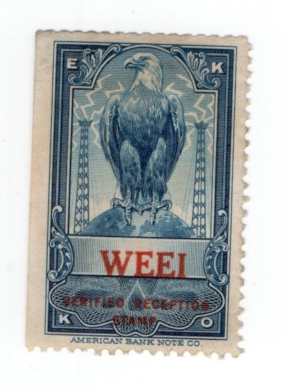 EKKO radio reception stamp, WEEI, Boston, Massachusetts | eBay