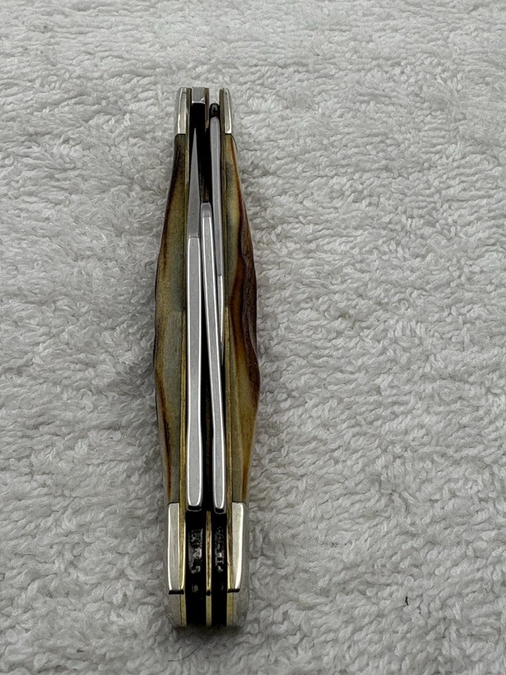 Case XX 1999 1 Dot Stag 3 Blade Med Stockman Pattern 53032 SS Made In ...