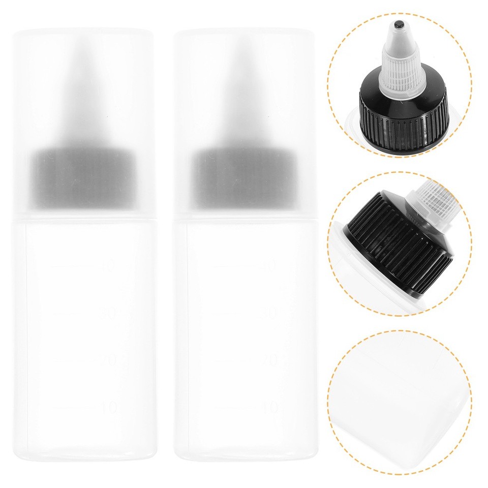 4pcs Plastic Bottle Squeeze Condiment Bottle Empty Bottle Ketchup ...