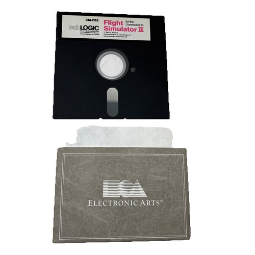 Commodore 64 CM-FS2 "Flight Simulator II (2) Video Game 1983 Artwick ...