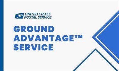 USPS Ground Advantage upgrade with tracking number for standard ...