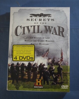Secrets of the Civil War 9 Documentaries 4 DVDs History Channel Sealed ...
