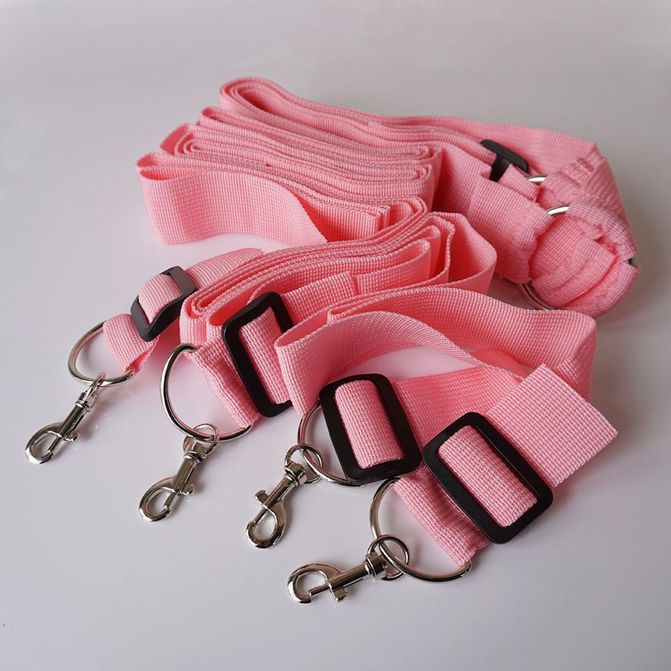 New Bed Restraint Kit Soft Handcuffs Plush Cuffs Strap Sex Wrists Ankle ...