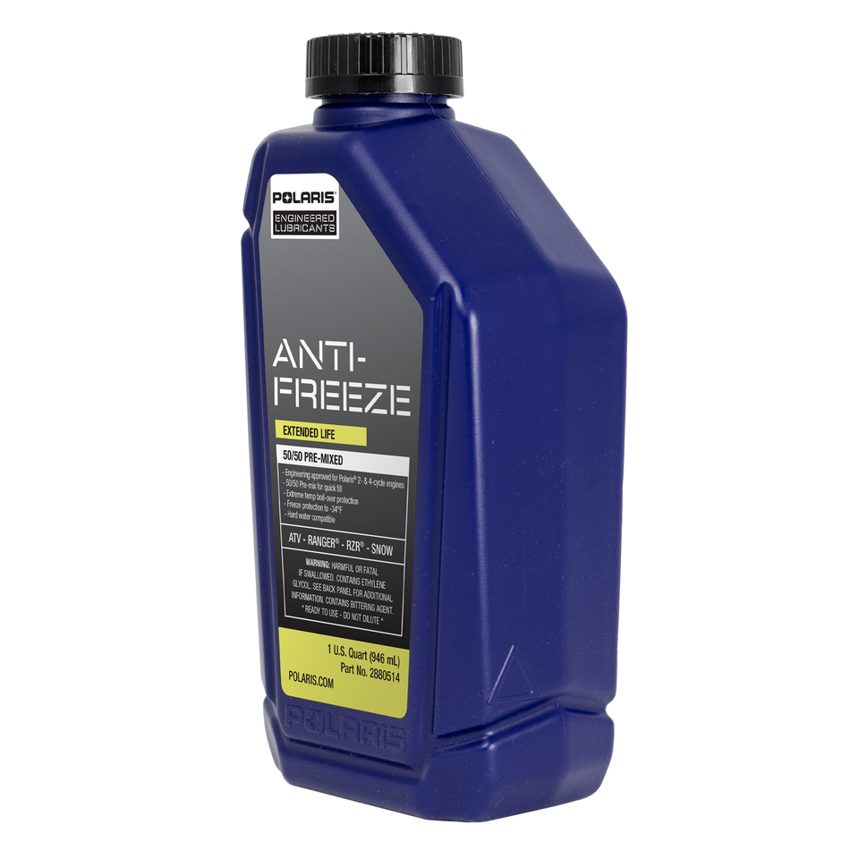 Polaris 1 Qt Antifreeze Coolant 50/50 Premix for Snowmobile - 2880514 ...