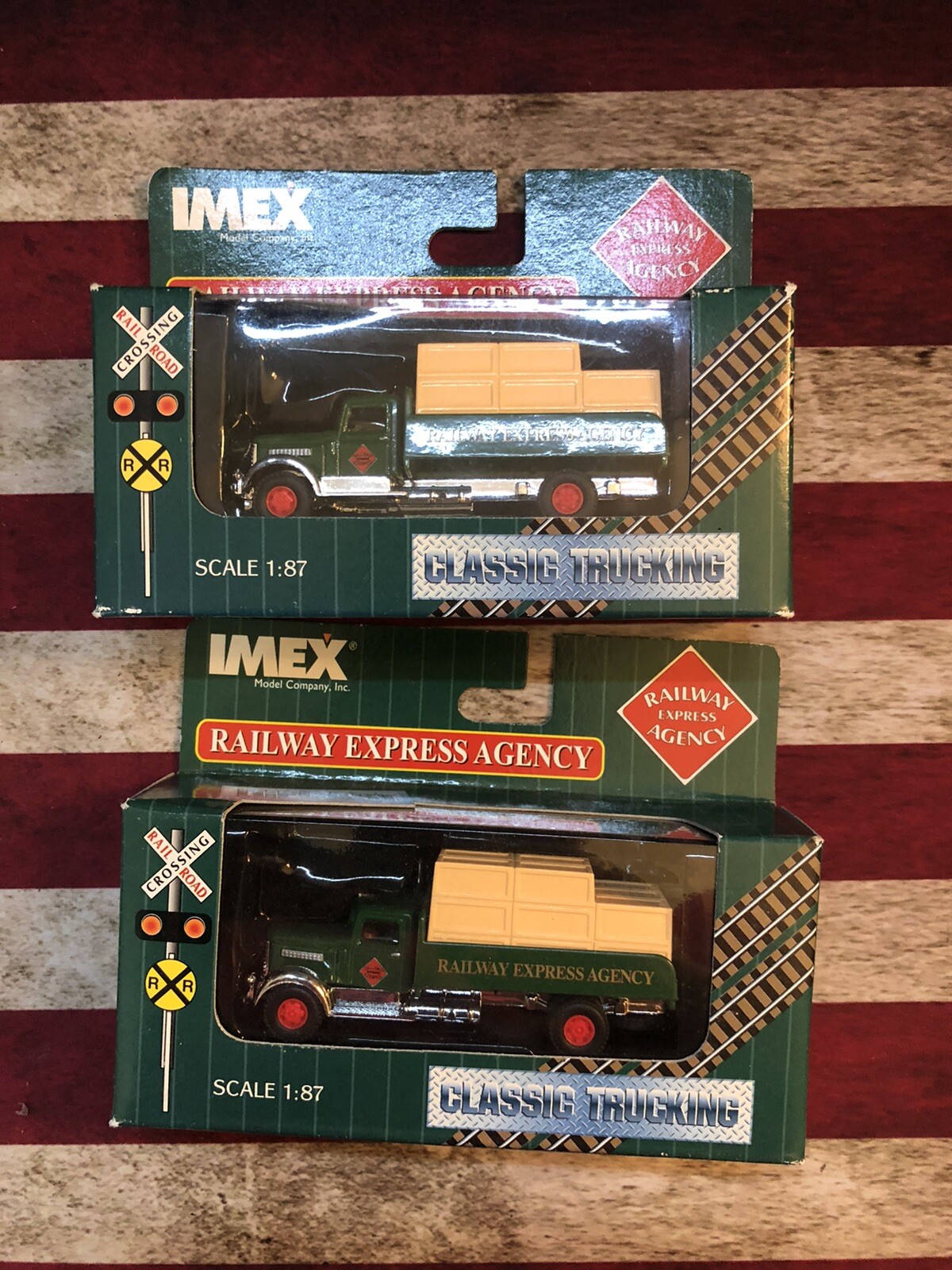 IMEX Classic Trucking Railway Express Agency Scale 1:87 Railroad HO Lot ...