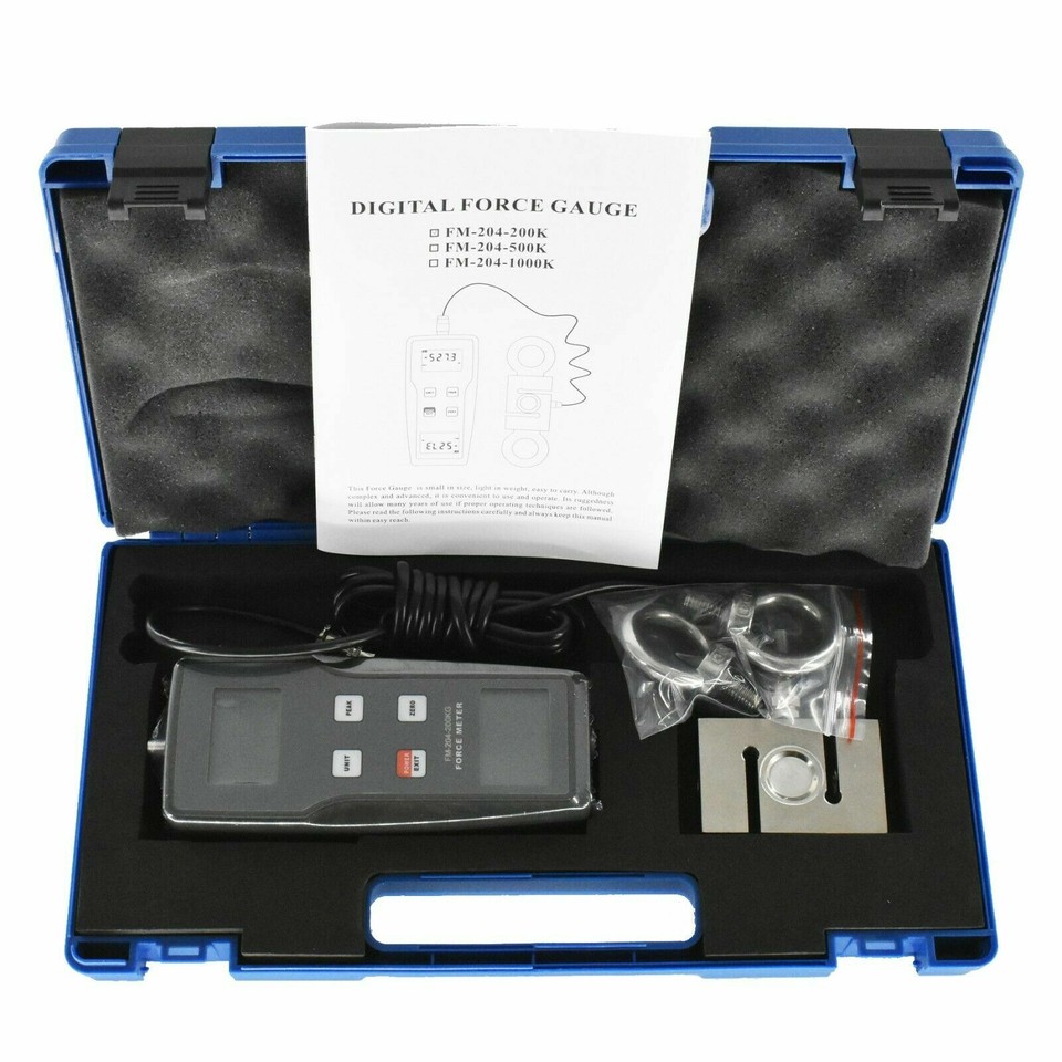 Digital Push Pull Force Meter Force Gauge Tester With External Sensor ± ...