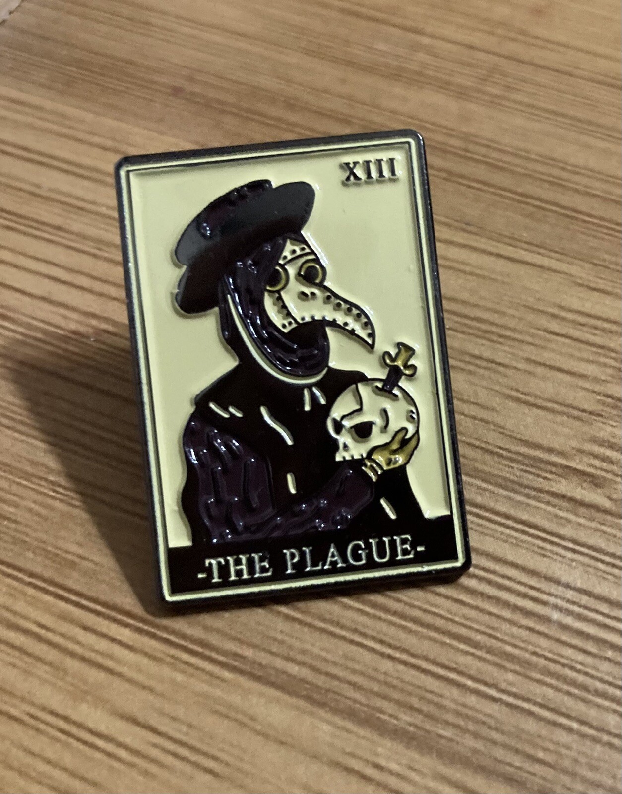 The Plague Tarot Card Enamel Pin Goth Plague Doctor Pin | eBay