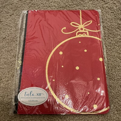 Tula XII interchangeable Front Cover XL Planner Cover - Red Ornament ...