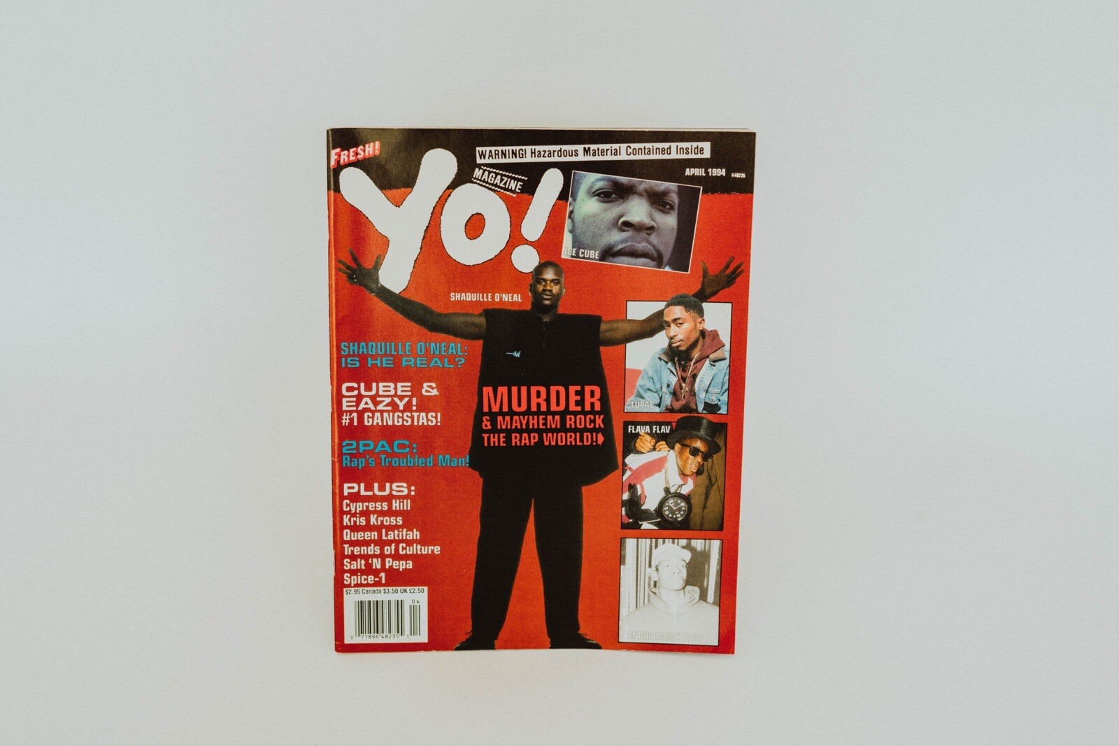Shaquille O'neal Fresh! Yo! Magazine 2pac Snoop Dogg April '94 | eBay