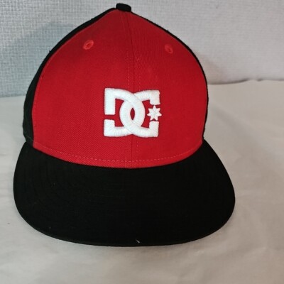 DC baseball cap 100% wool Size 7 black Red New Era 59FIFTY fitted hat ...