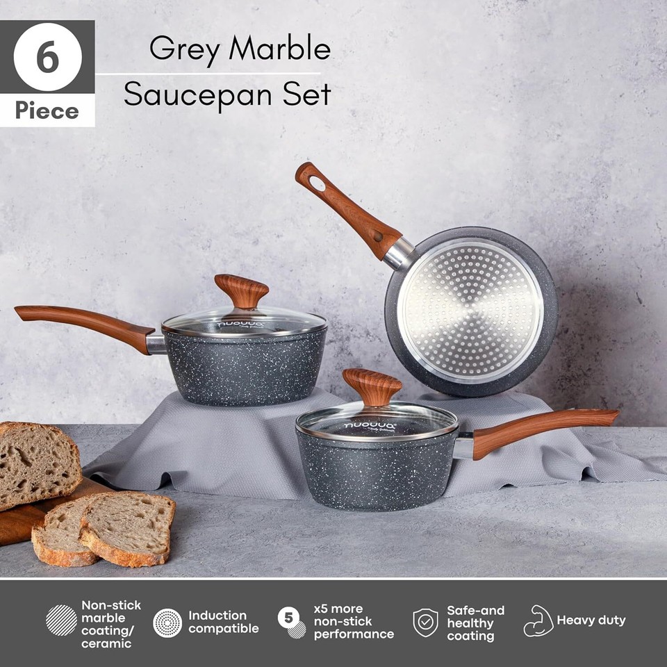 Marble Cookware Collection: Frying Pans, Woks, Sauté Pans, and ...