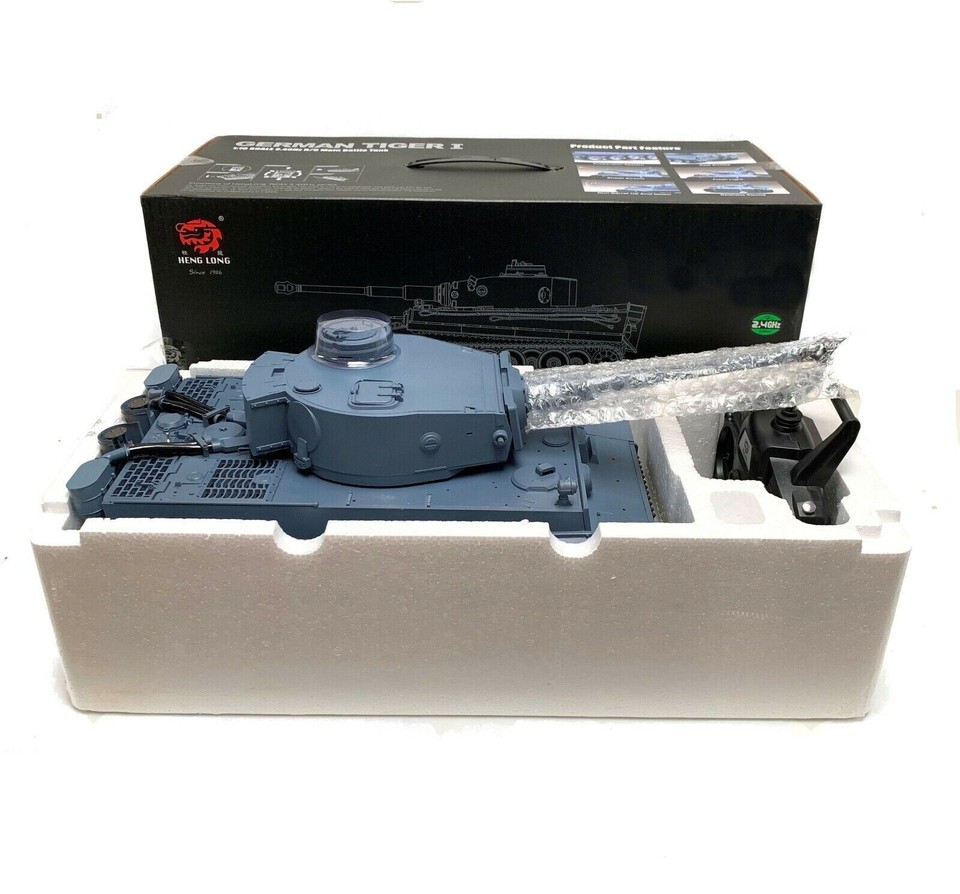 Radio Remote Tank WWII German Tiger Tank Heng Long RC Tank 1/16 BB & IR ...