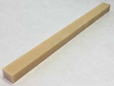 (2) ABS Square Bar Material / Tan Plastic Side Bar 0.575" X 0.750" X 11 ...
