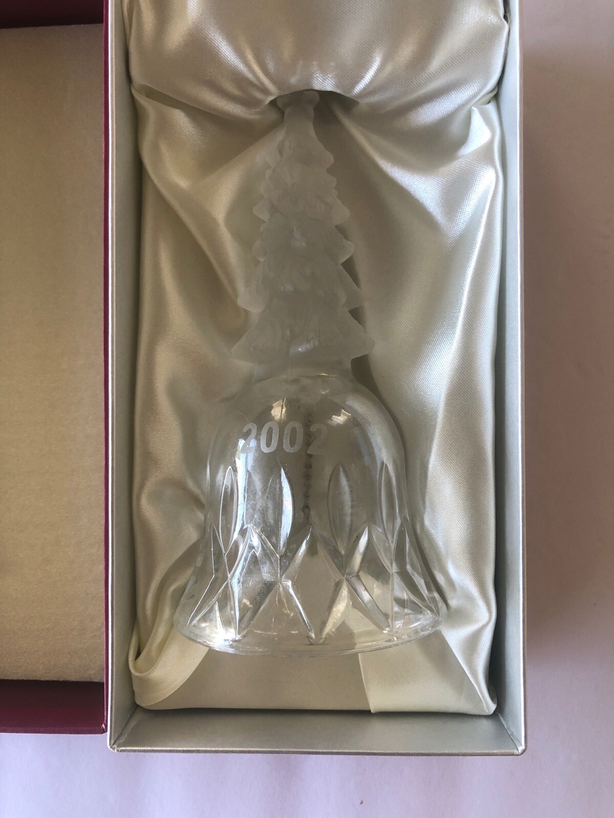 Make The Season Bright 2002 Holiday 24% Lead Crystal Santa Bell New W ...