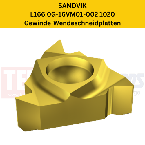 10 x SANDVIK L166.0G-16VM01-002 1020 Gewinde-Wendeschneidplatten | eBay