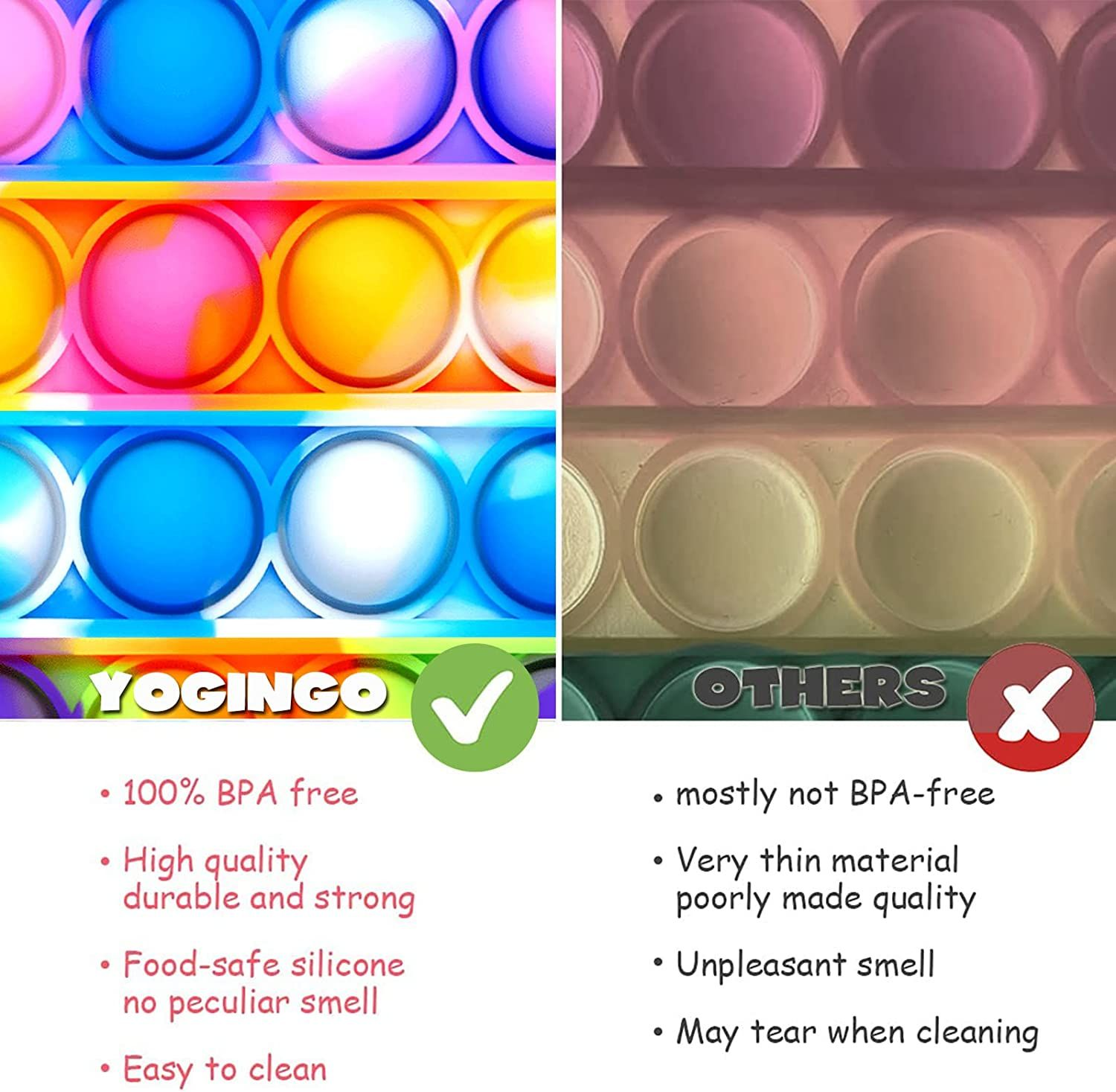 24X Pop Keyring It Fidget Poppet Toys Pack Party Bag Fillers for Kids ...