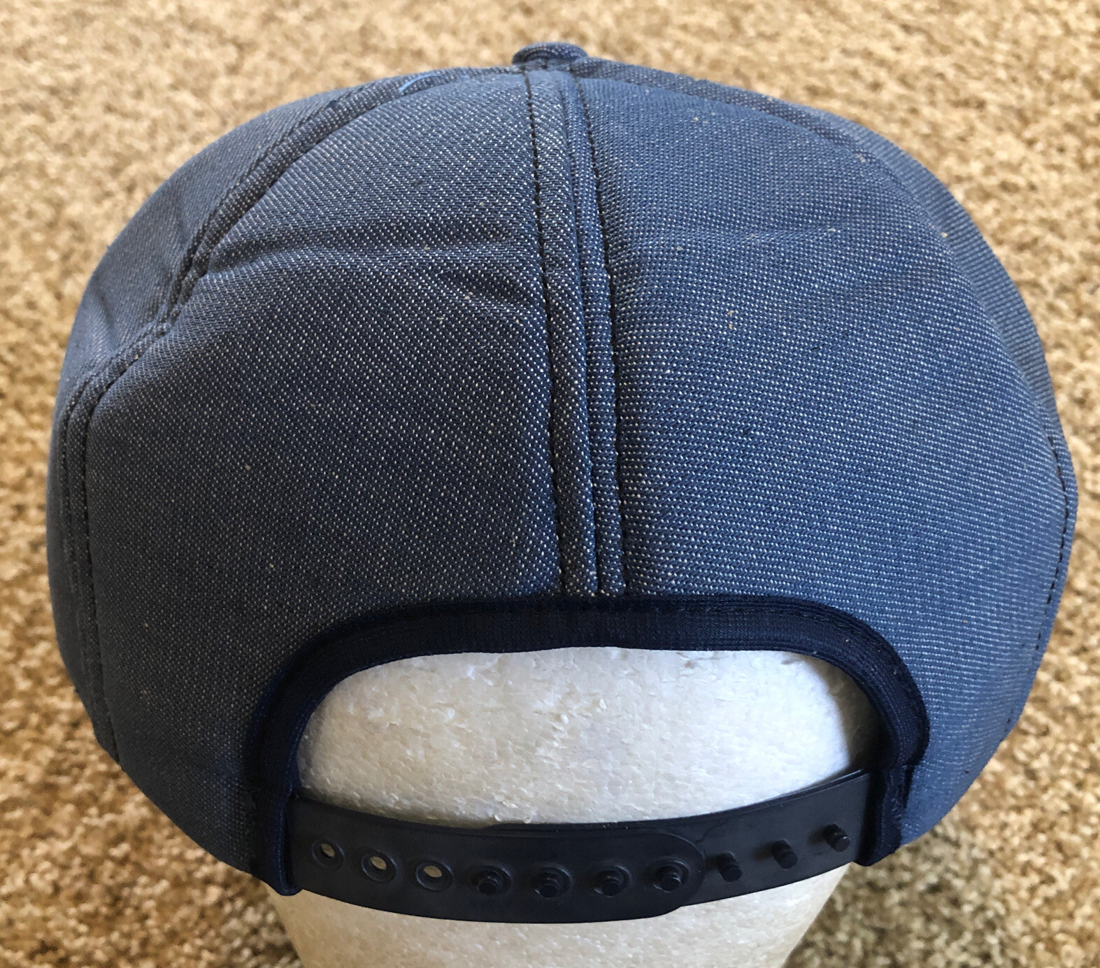 Oliver Maxi-Cap Gravity Separators hat Blue Denim cap Snapback Foam vtg ...