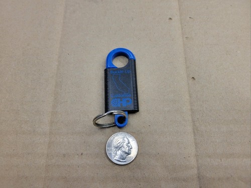 California Highway Patrol Buckle UP Vintage Keychain Key Chain Ring ...