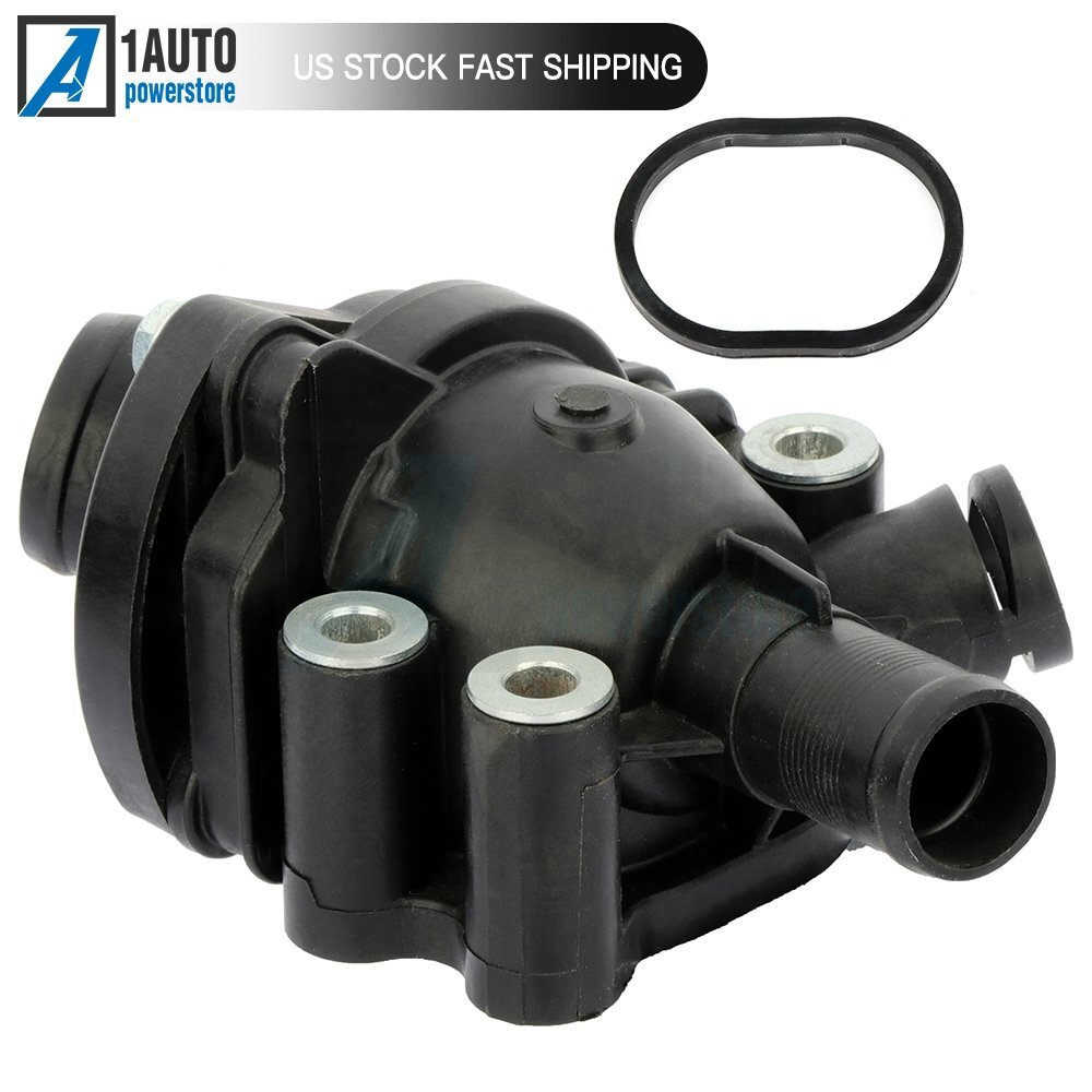 Black Engine Coolant Thermostat Housing Fits 2004-2015 Volvo C30 C70 ...