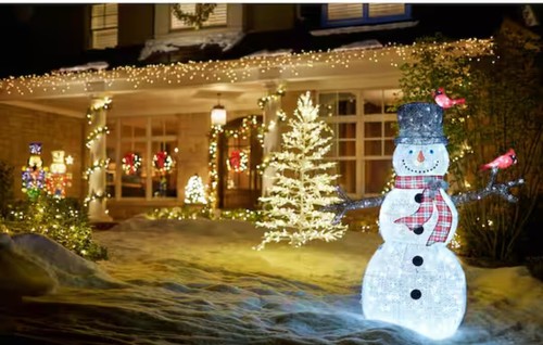 6 FT LIGHTED CASCADE OUTDOOR CHRISTMAS TWIG TREE LIGHTS | eBay