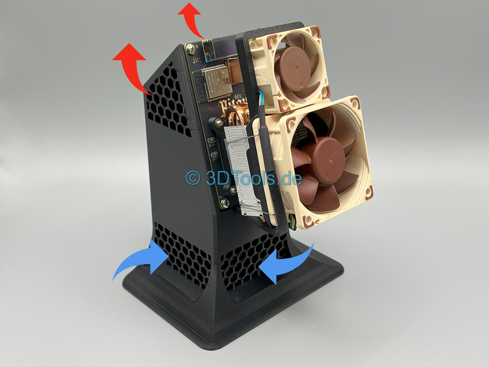 Bitaxe Gehäuse Ständer Cooling Tower MAX Overclock ASIC BTC Miner ...