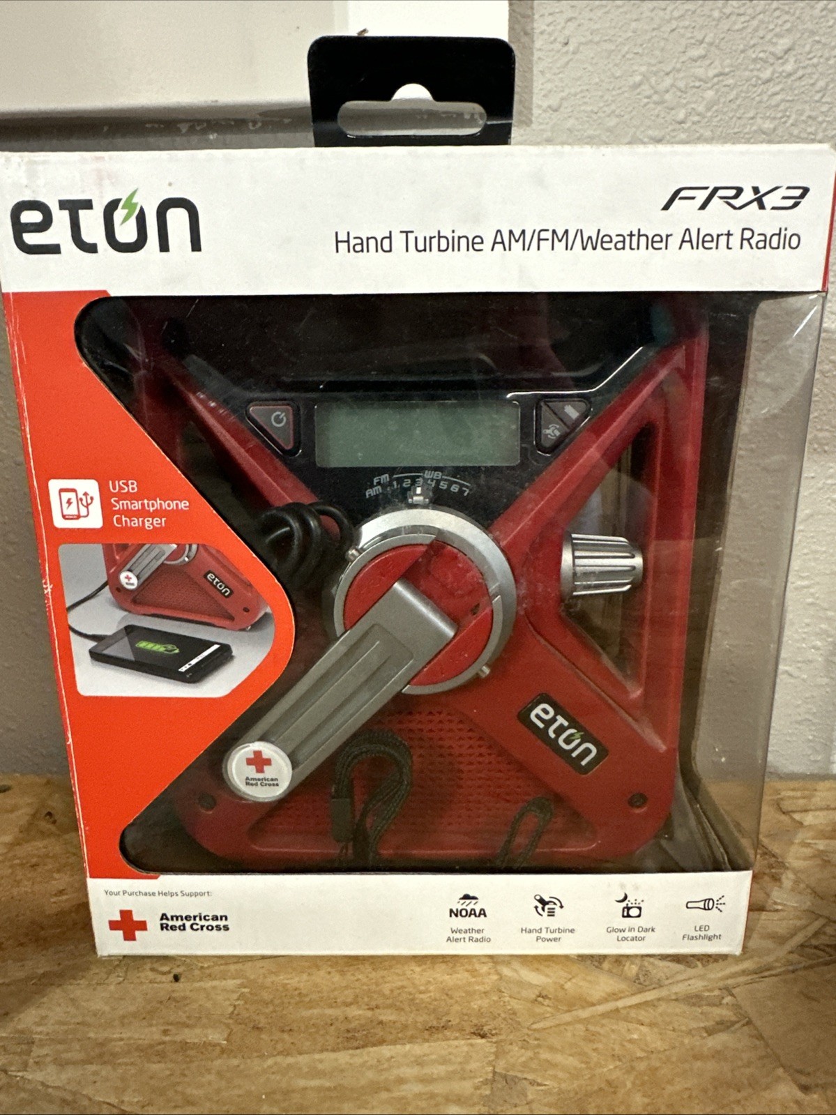 ETON FRX3 Emergency Weather Radio Portable Phone Charger American Red ...