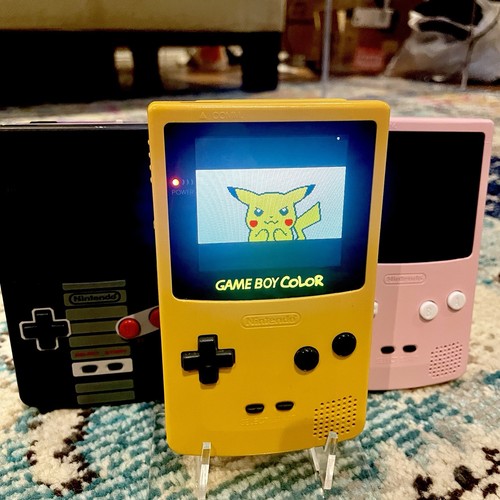 Nintendo Game Boy Color (Pokemon Yellow Edition, GBC) IPS Q5 Backlight ...