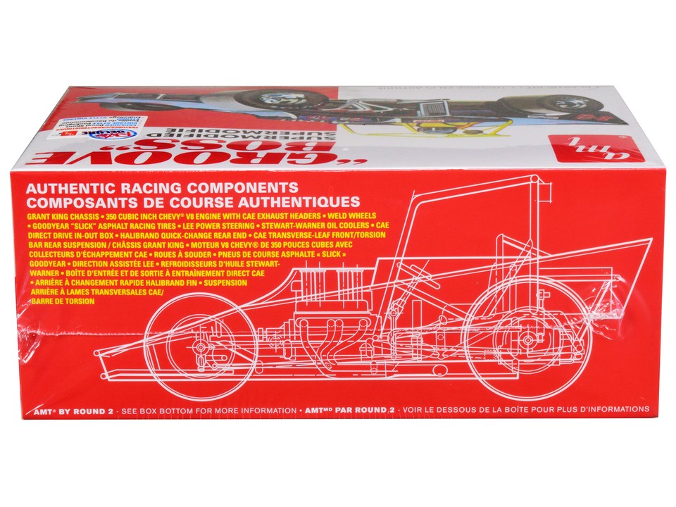 1/25 Scale Model Kit AMT Skill 2 Groove Boss Supermodified Racer | eBay