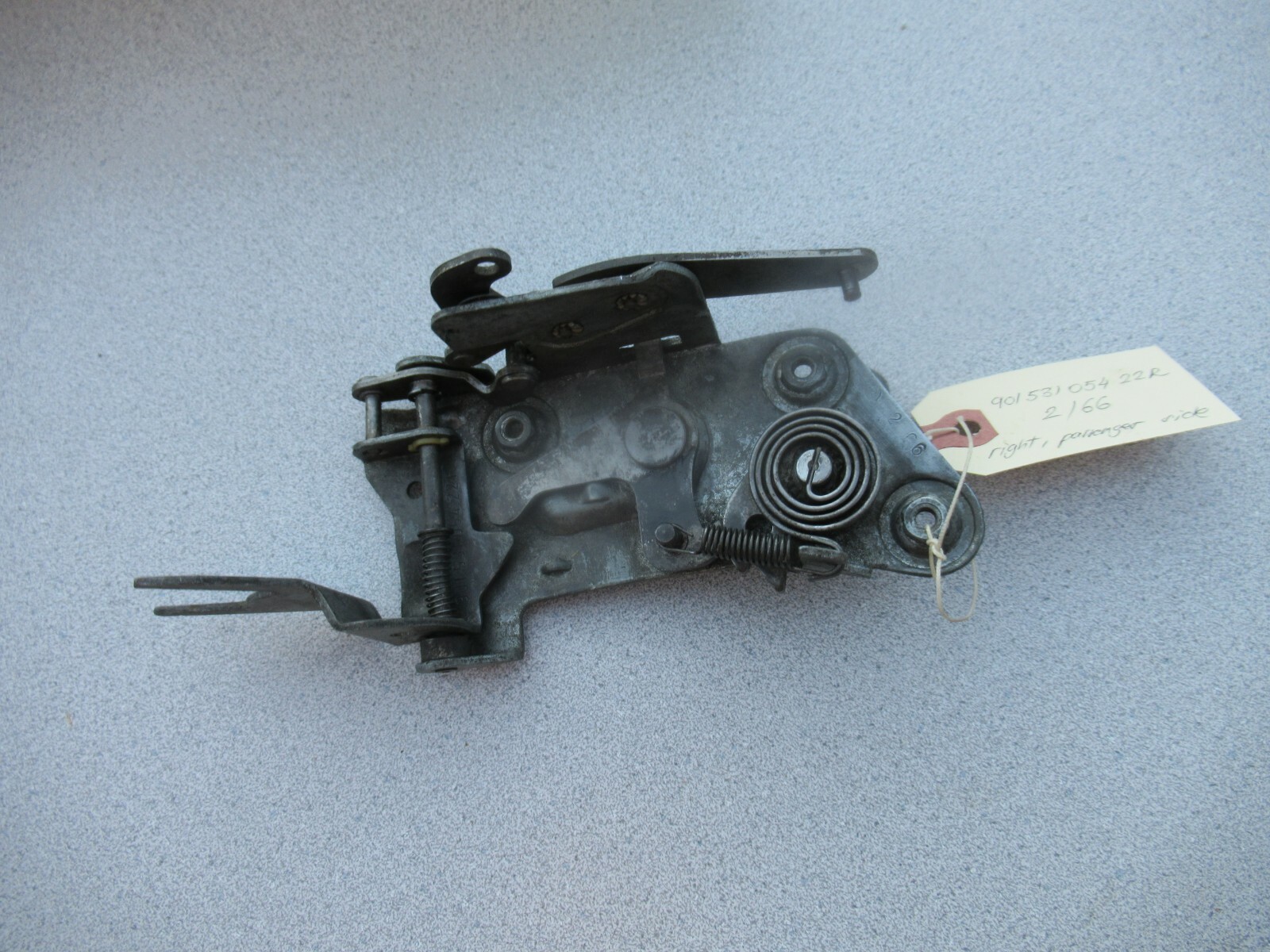 Porsche 911/912 Door Lock (Right,Passenger Side) 901 531 054 22R 2/66 ...