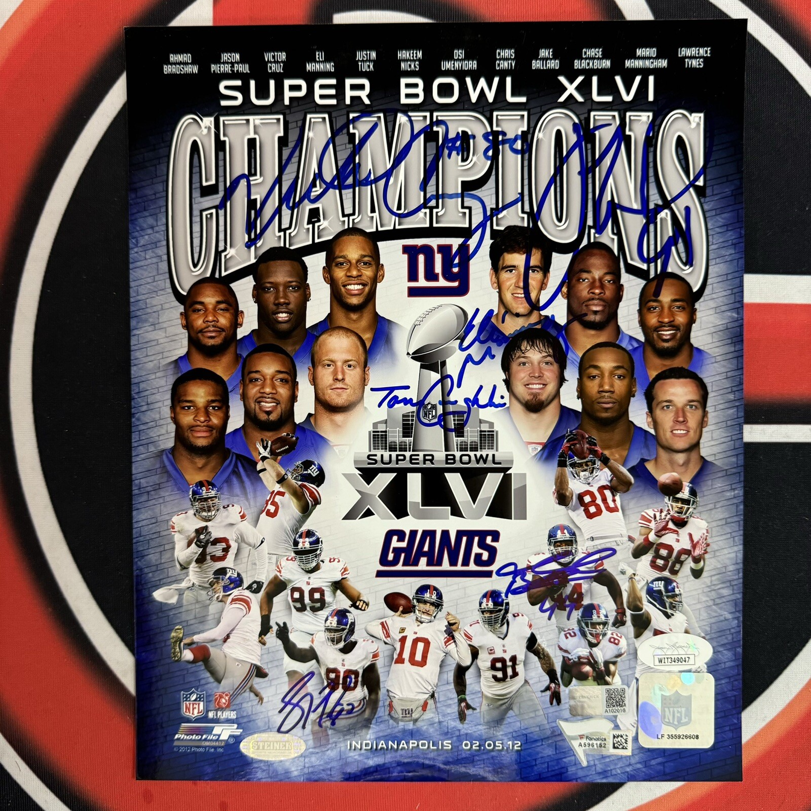 Eli Manning | Autographed Football Memorabilia & NFL Merchandise