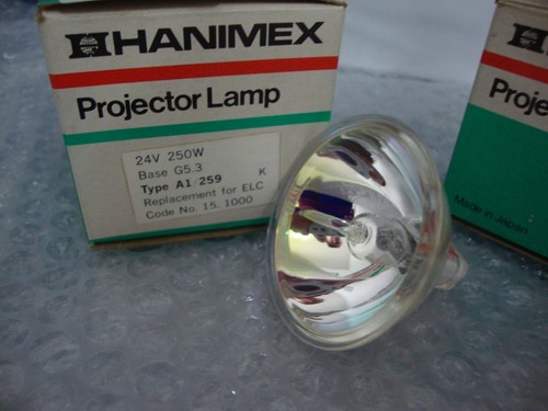 new 2 units lot Hanimex projector lamp 24V 250W TYPE A1/259 BASE G5.3 ...