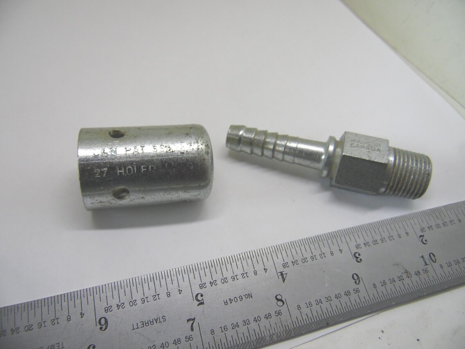 Dixon SWAGE HOSE FITTING 3506 3/8" X 3/8" NPT AND FERRULE HOLEDALL 7/8 ...