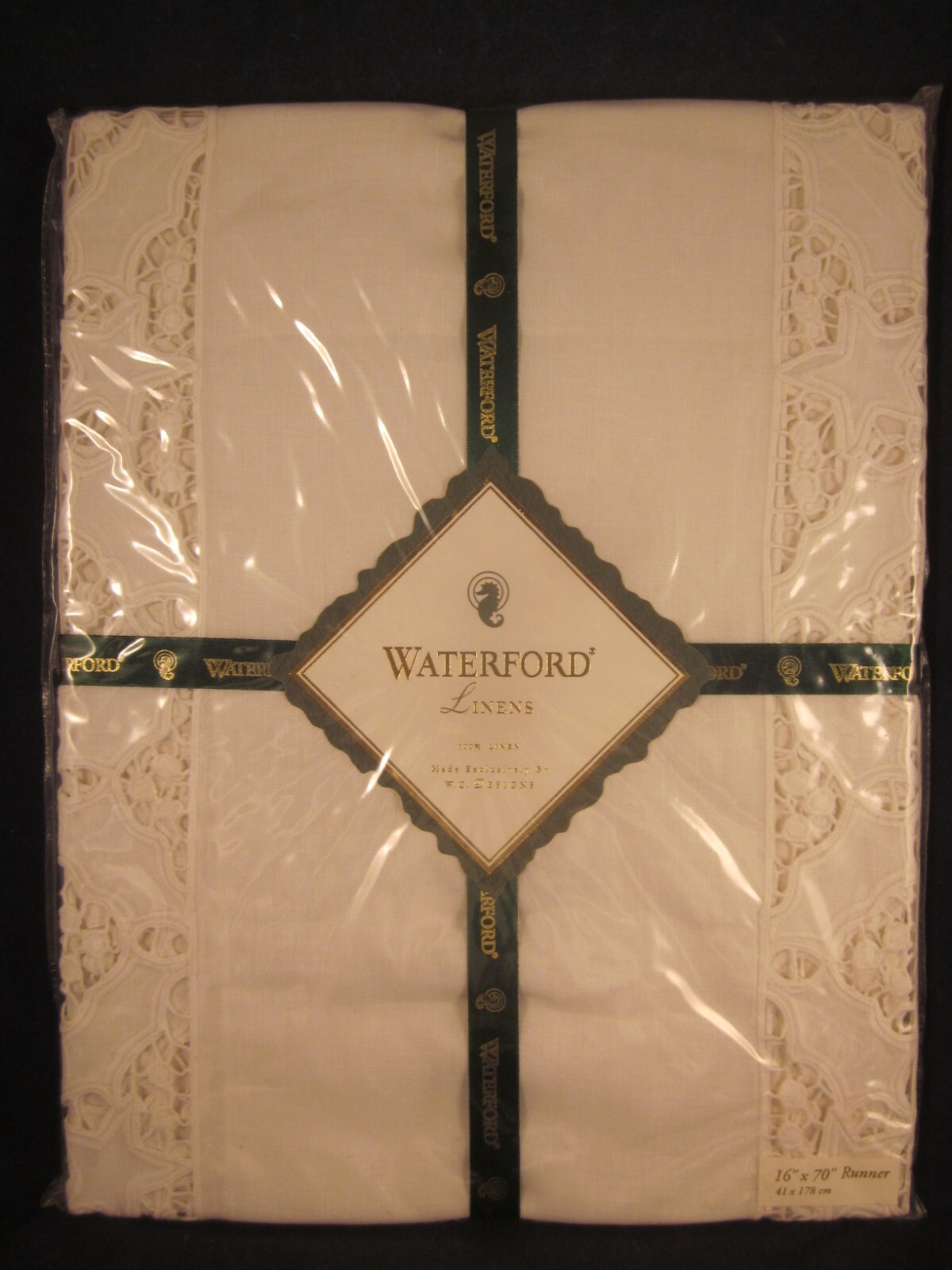 Waterford Linens Georgian Manor White Christmas Table Runner 16" x 70 ...
