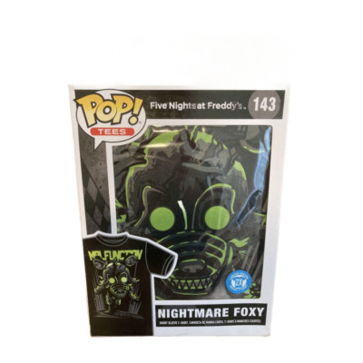 FUNKO POP Tees #143 Nightmare Foxy Five Nights at Freddys T-shirt Pick ...