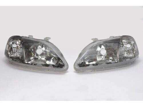 GENUINE HONDA STANLEY CIVIC EK9 JDM TYPE-R SMOKED HEADLIGHTS PAIR ...