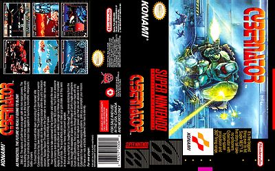 - Cybernator SNES Box Art Case Insert Cover Only - For Universal Case ...