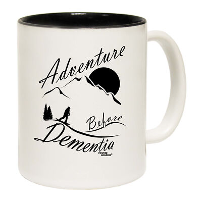 Pm Adventure Before Dementia Snowboard Slope White Funny Novelty Coffee ...