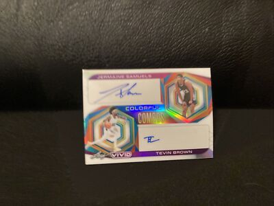 2022-23 LEAF VIVID BASKETBALL JERMAINE SAMUELS / TEVIN BROWN RC DUAL ...