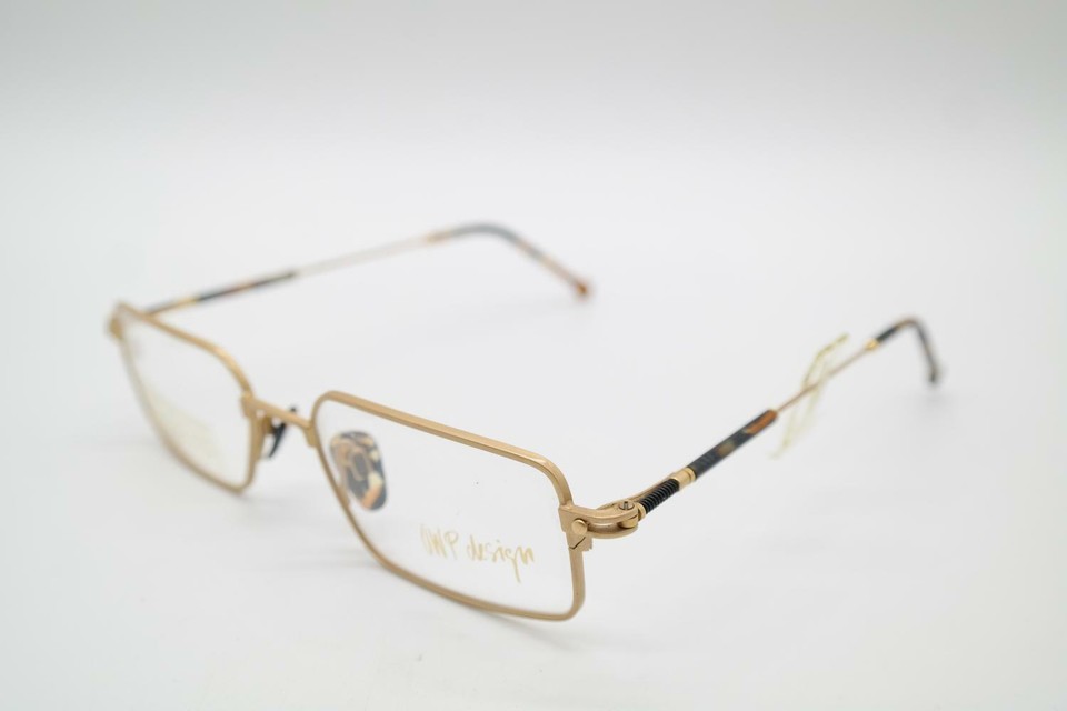 Vintage OWP Design 8487 031 Gold Brown Oval Glasses Eyeglass Frame NOS ...