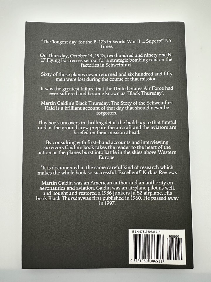 Black Thursday : The Story of the Schweinfurt Raid by Martin Caidin | eBay