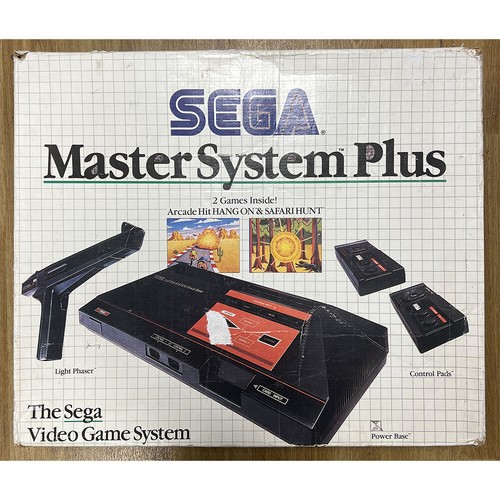 Sega Master System Plus With 2 Contollers & Light Phaser Boxed PAL ...