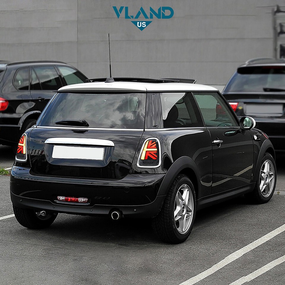 VLAND BLACK CLEAR FULL LED Tail Lights For 2007-2015 Mini Cooper R56 ...