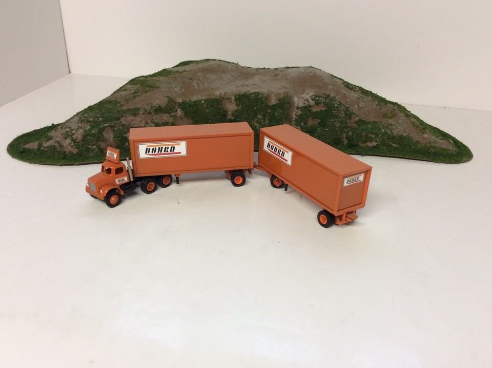 Winross White 9000 Dohrn w/ Dbl. Van Trailer & 18 Wheeler Custom Made ...