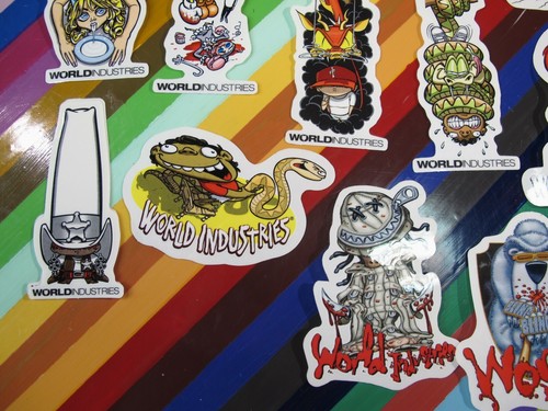 vtg 1990s World Industries skateboards sticker - mid era graphics and ...