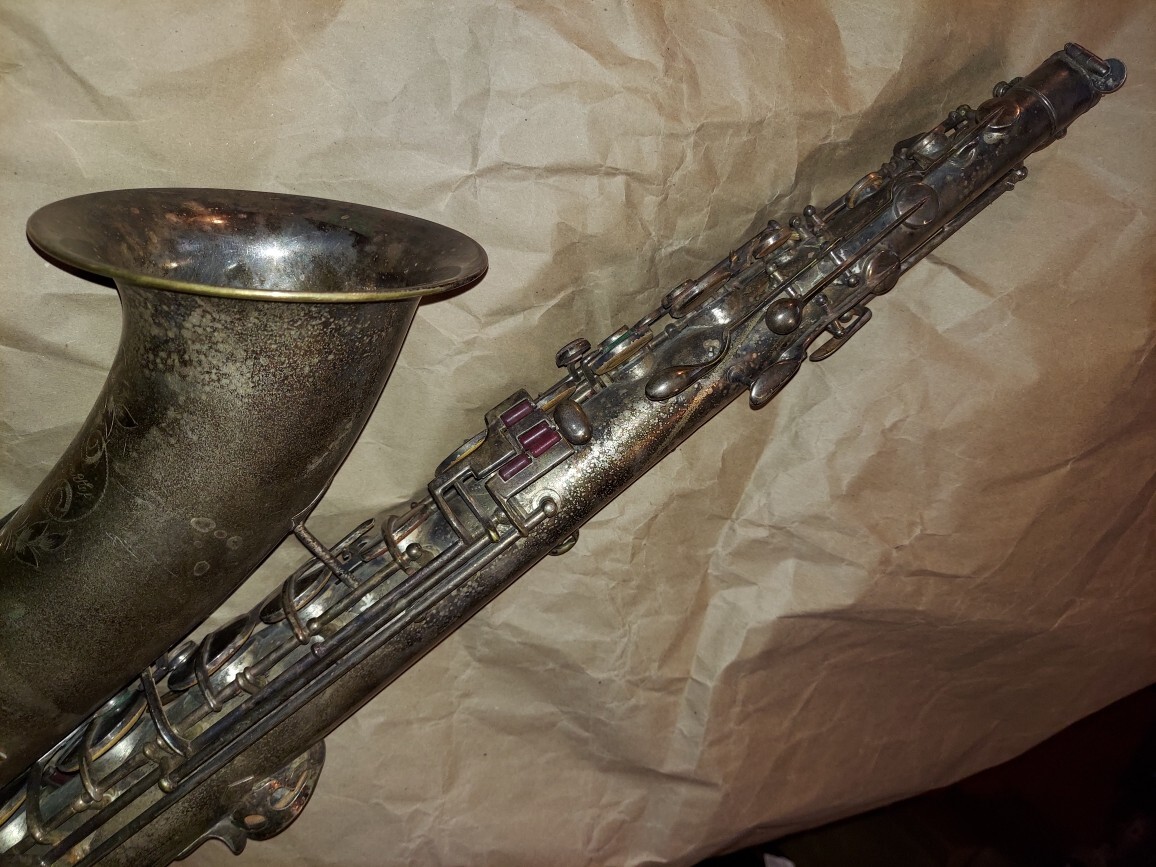 Magnificent Antique Frank Holton Tenor Saxophone, USA, sax body only | eBay
