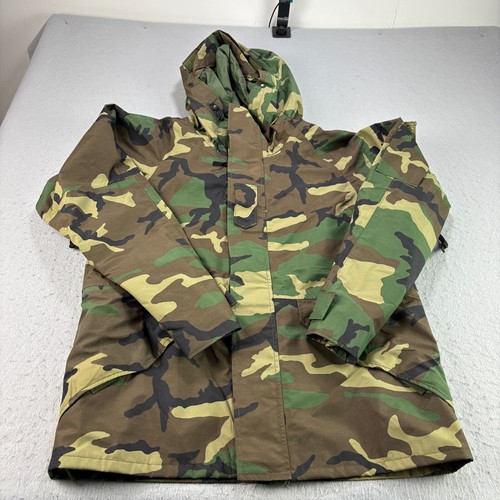 Tennier Industries Military Jacket Mens Medium Green Woodland Camo ...