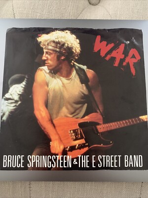 Bruce Springsteen : War / Merry Christmas Baby 45 RPM Record w/ Picture ...