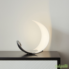 Modern Moon LED Table Lamp Creative Desk Light Bedroom Bedside Fixtures ...