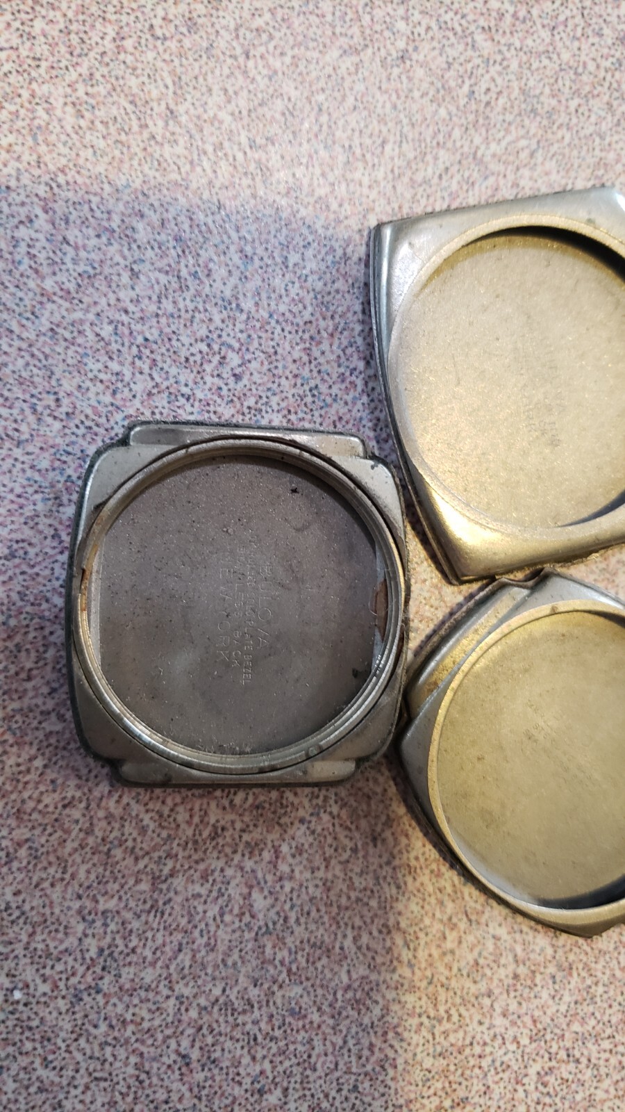 LOT of 3 Vintage Antique Art Deco 1920's 30's Bulova Watch Case Back TV ...