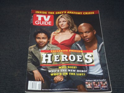 2007 JANUARY 29 TV GUIDE MAGAZINE - HEROES FRONT COVER - H 10193 | eBay